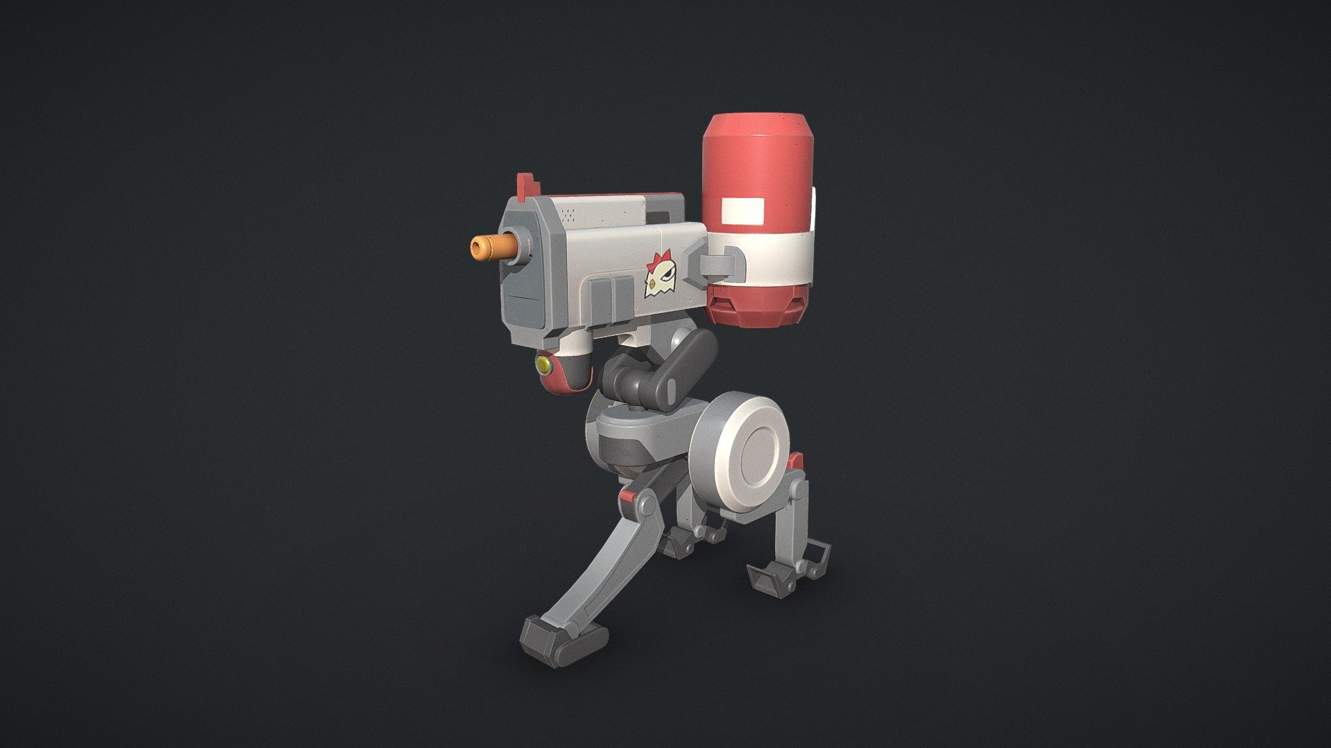 Killjoy Turret Concept - 3D model by joop12k [13f21f2] - Sketchfab