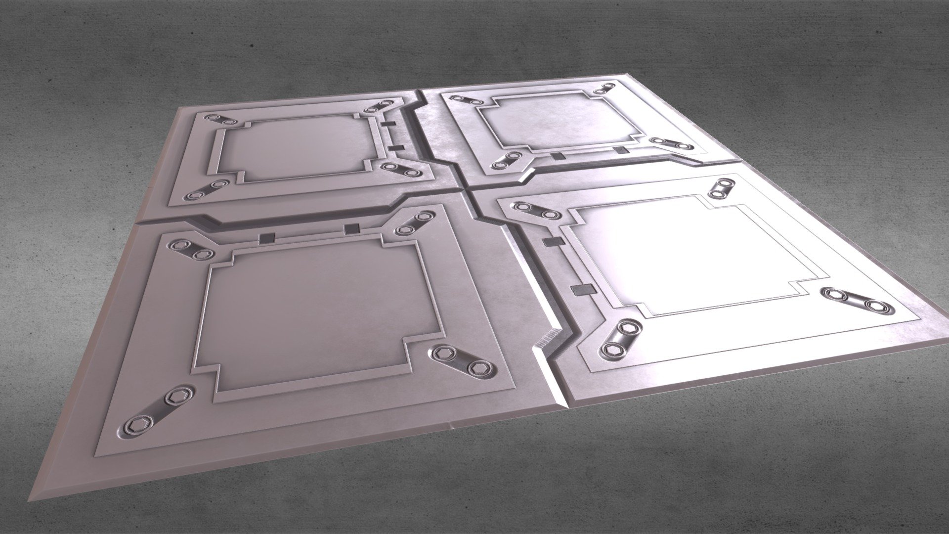 Sci-Fi Metal Floor - 3D model by Jalyah Morris (@jalyahm19) [13f37cb ...