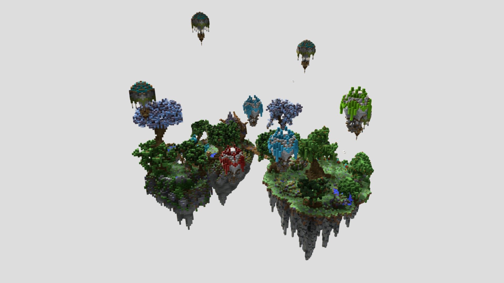 🌀 II. SKYBLOCK SPAWN/HUB🌀 - Buy Royalty Free 3D model by ...