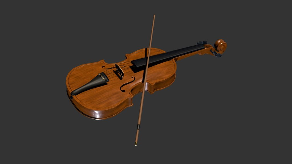 Violin - 3D model by FisherEx [13f50e7] - Sketchfab