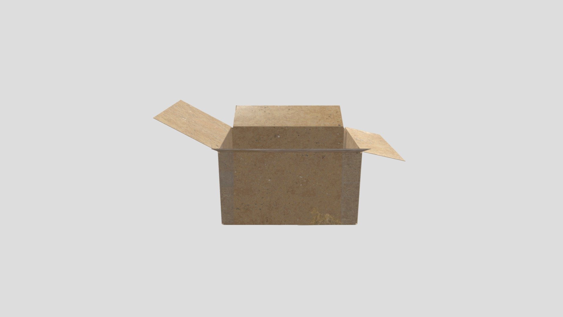 Cardboard box - 3D model by lubin.gianni [13f71a3] - Sketchfab