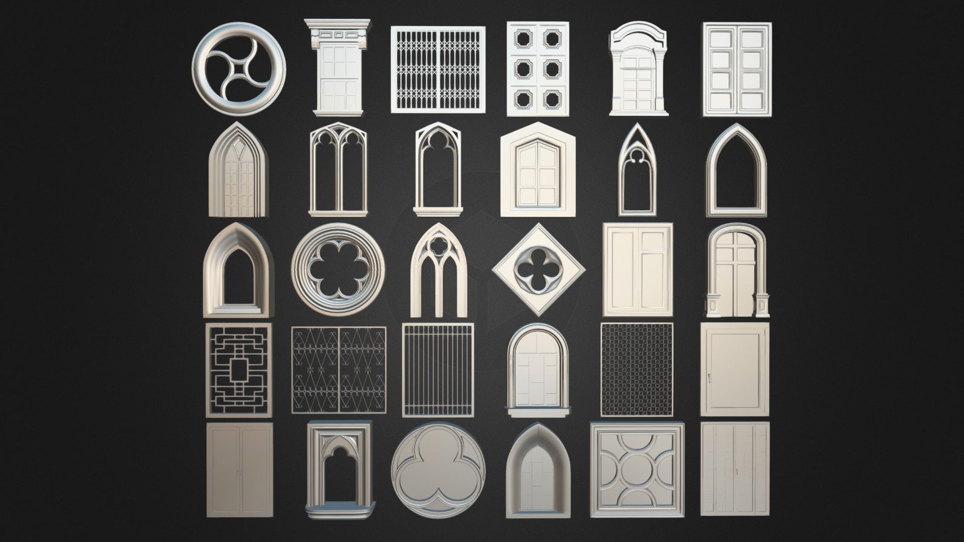 Pack Of 30 Windows Volume 01 - Buy Royalty Free 3D model by Yacine BRINIS (@Yacinebrinis ...