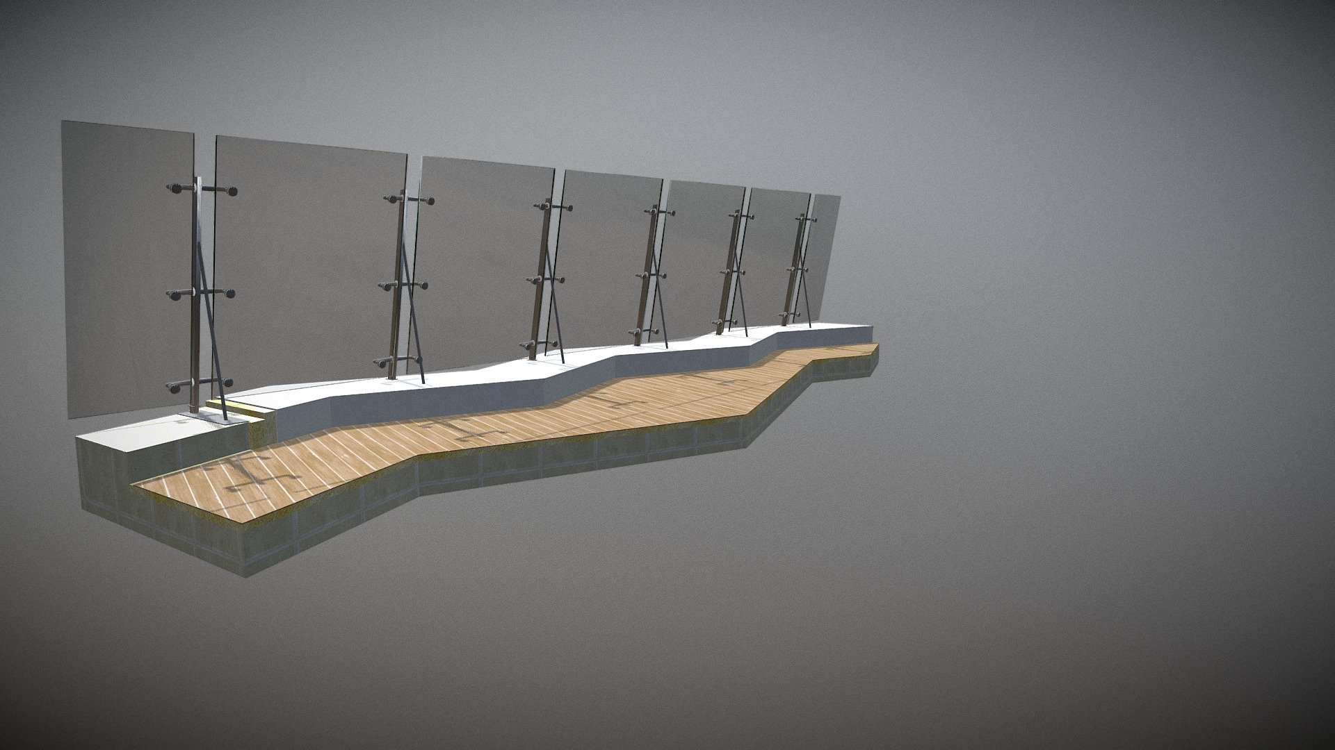 Ograzhdenie Parapeta (1) - 3D model by kar-87 [13fa500] - Sketchfab