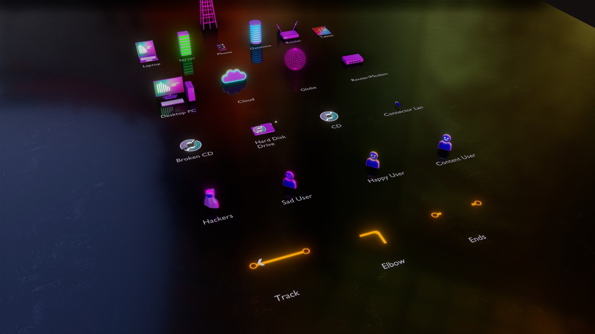 IT Icons pack - Download Free 3D model by R-LAB (@rakshaan) [13fb17b ...