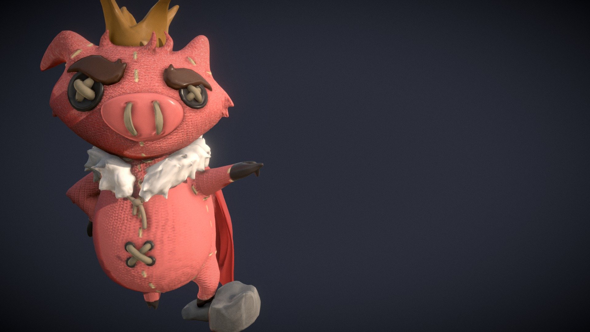 King Pig - 3D model by Magali (@Magali98) [13fdadd] - Sketchfab