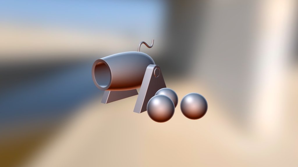 Cañon - 3D model by joselgglez [14009cb] - Sketchfab