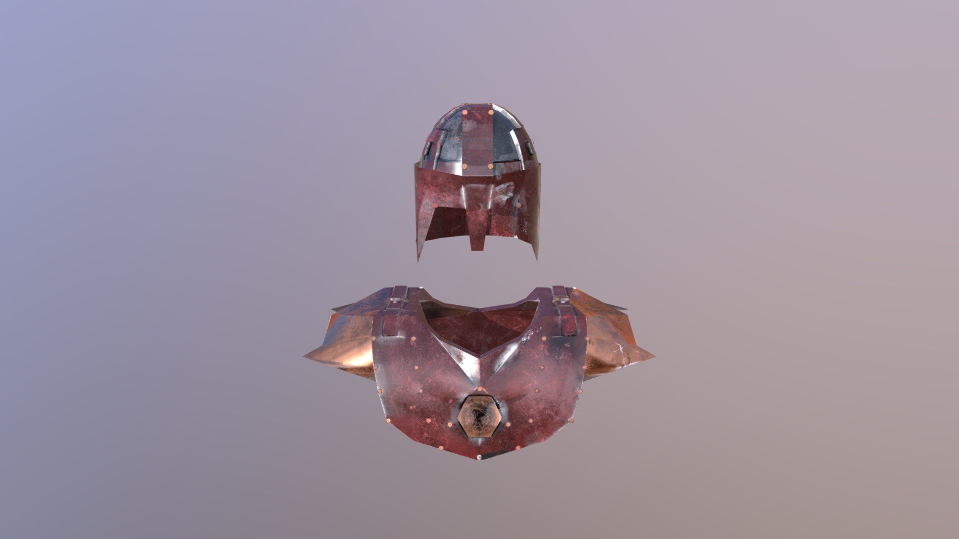 Helm and gorget house of the polar bear - 3D model by travisshaw ...