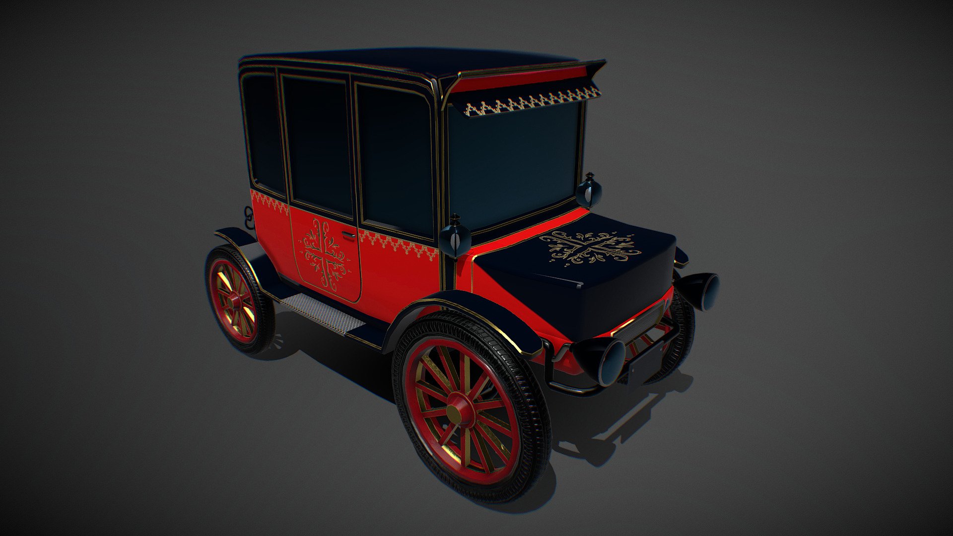 Vintage car - 3D model by Marie Celine (@marieceline) [140196c] - Sketchfab