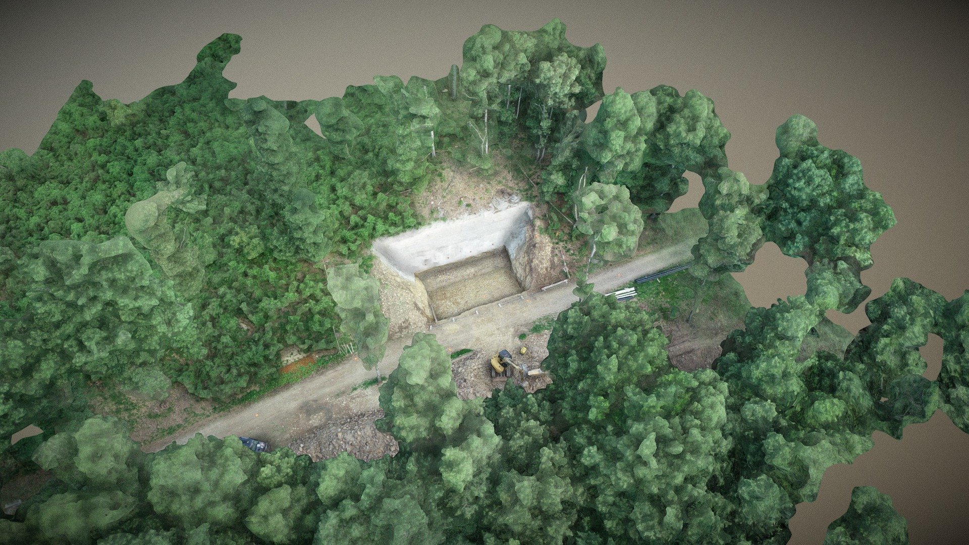 Cademario, Monte Cervello - Dopo lo scavo - 3D model by Tingenia ...