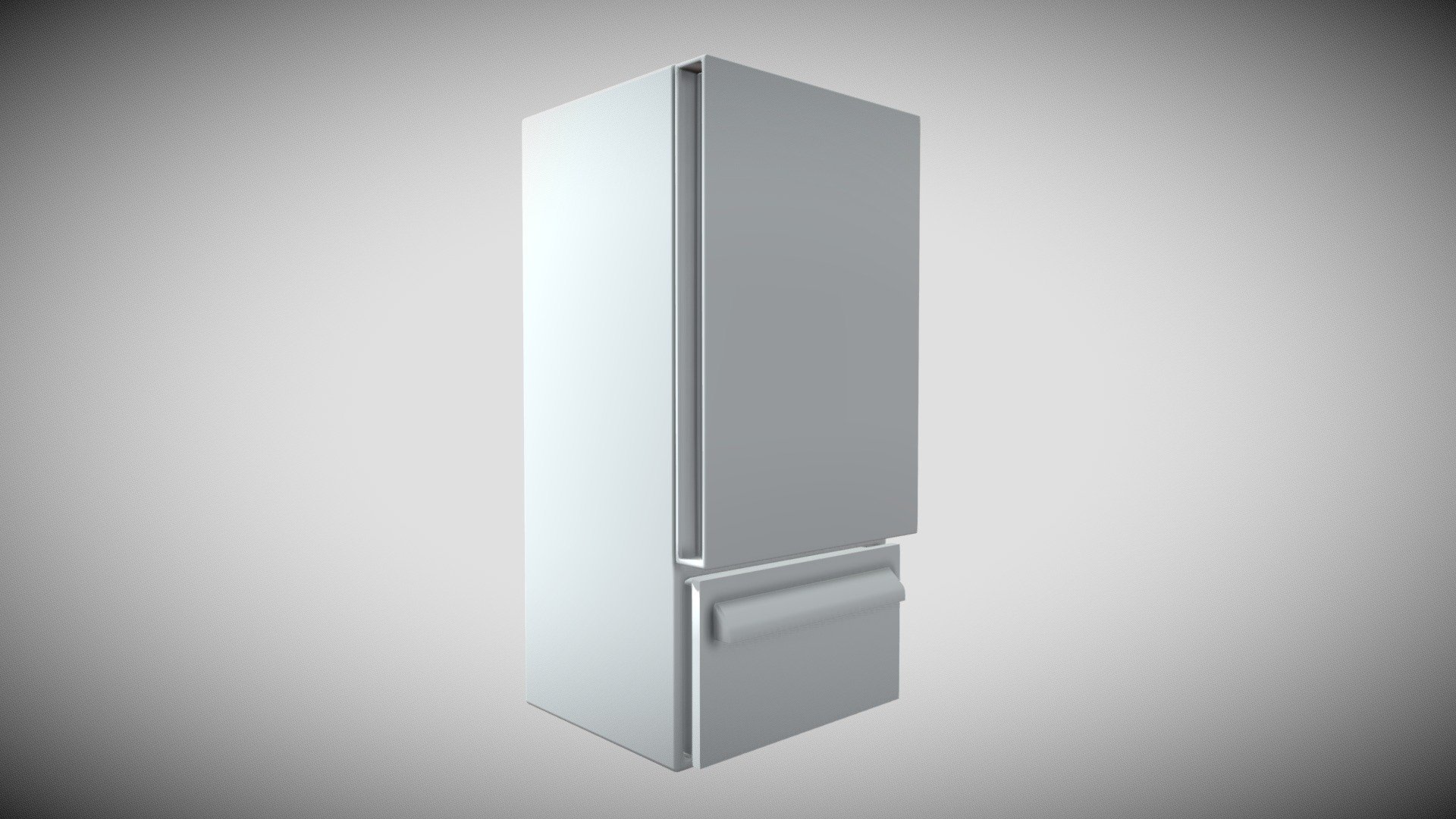 Fridge gameasset under 2.5K triangles with UV - Download Free 3D model ...