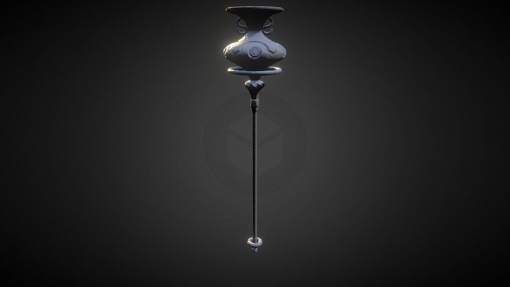Lowpoly Shaman Staff - 3D model by CareCube [14037c2] - Sketchfab