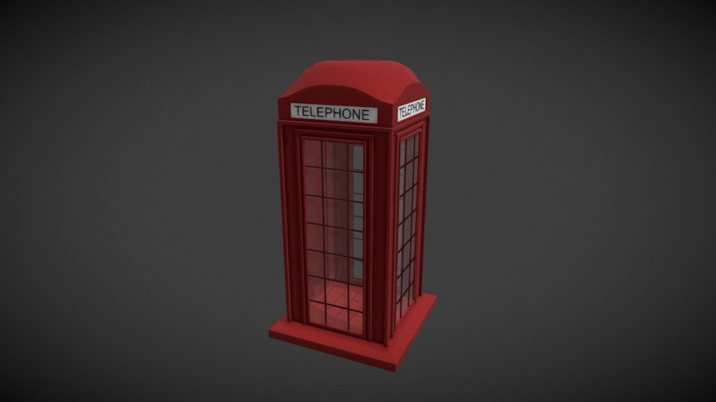 Telephone Box - 3D model by Bernhard Wagner (@bernhard-wagner) [140588d ...