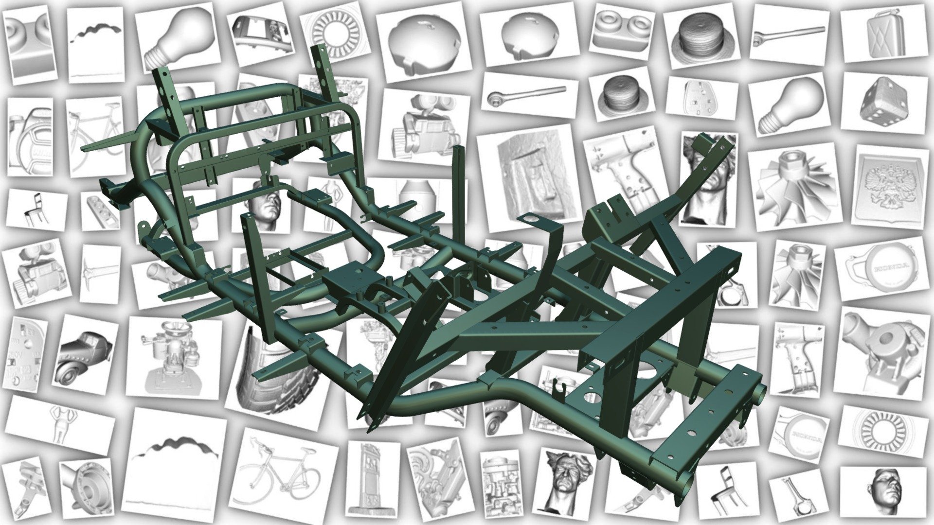 Рама CAD - 3D model by CAD-LAB (@3dscaning) [1407d9c] - Sketchfab