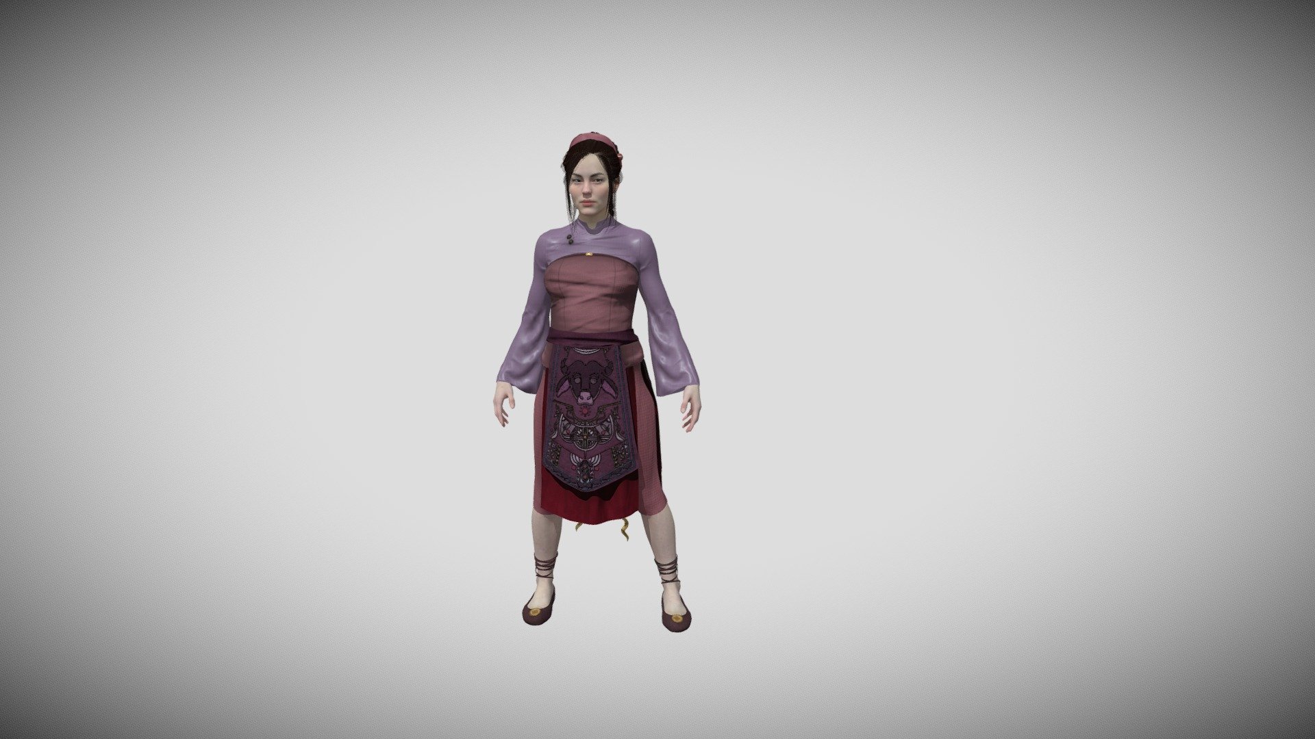 Mortal Kombat inspired fighting game character - 3D model by ...