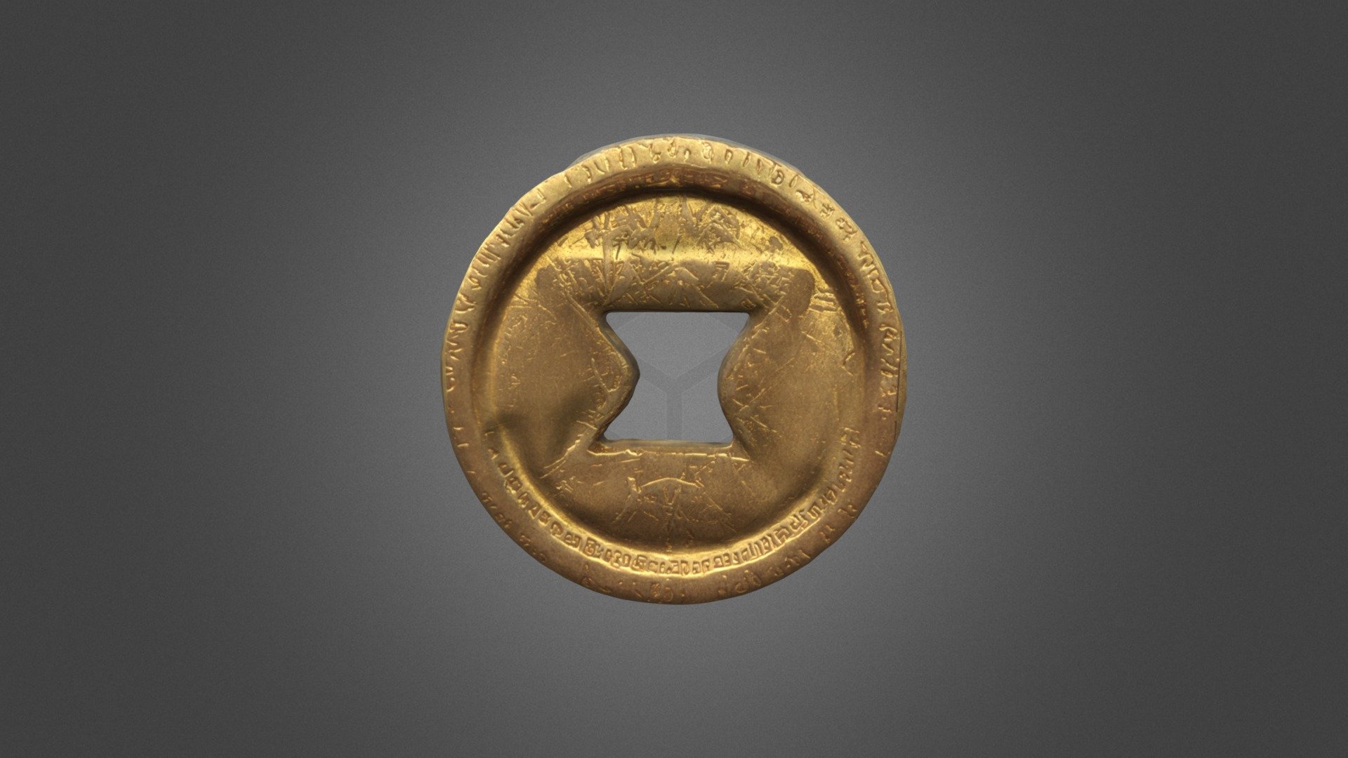 Ancient gold coin - 3D model by Douglastx7 [1409b23] - Sketchfab