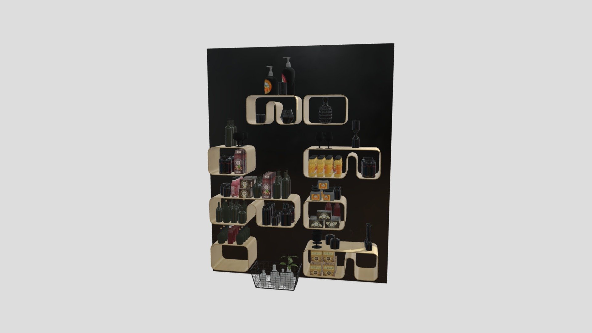Store fixtures 4 AM216 Archmodels - Buy Royalty Free 3D model by ...