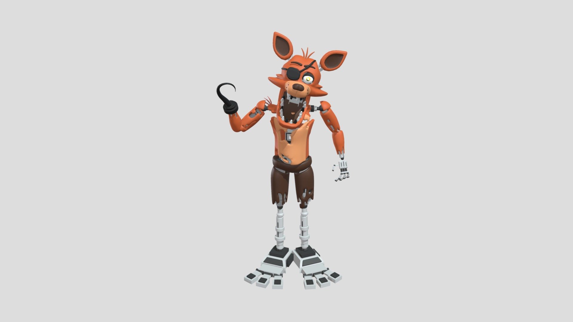 Classic Foxy - Download Free 3D model by Fan promedio de fnaf ...
