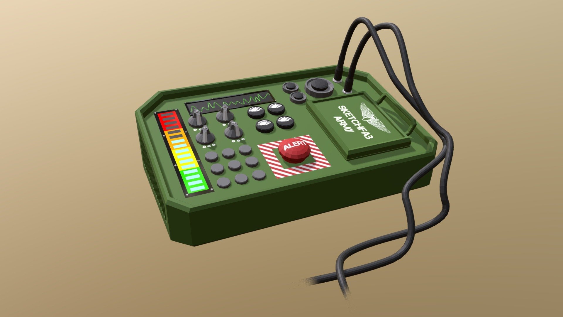 Military Radio Controller - 3D model by berkay.id [140cccc] - Sketchfab