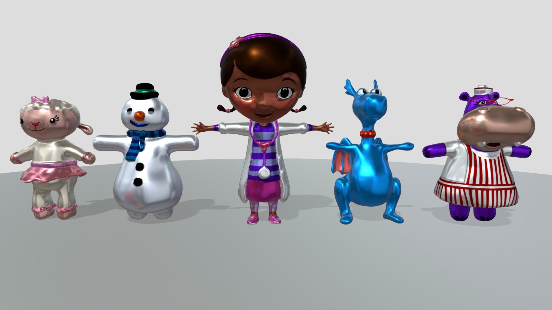 Doc McStuffins Characters - 3D model by xuanxo69 (@xuanxo1969) [1410627] - Sketchfab