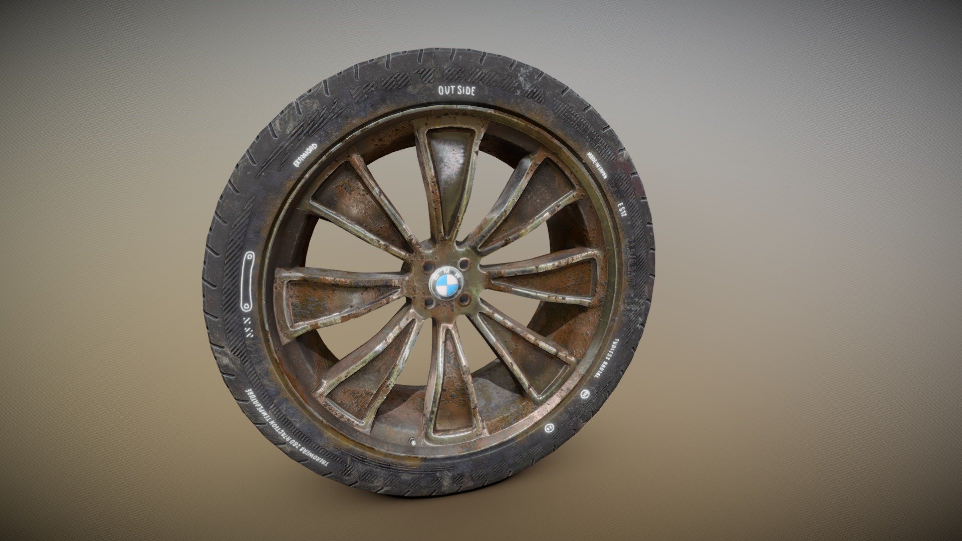 The wheel of the old BMW - Download Free 3D model by hillock67 [1413373 ...