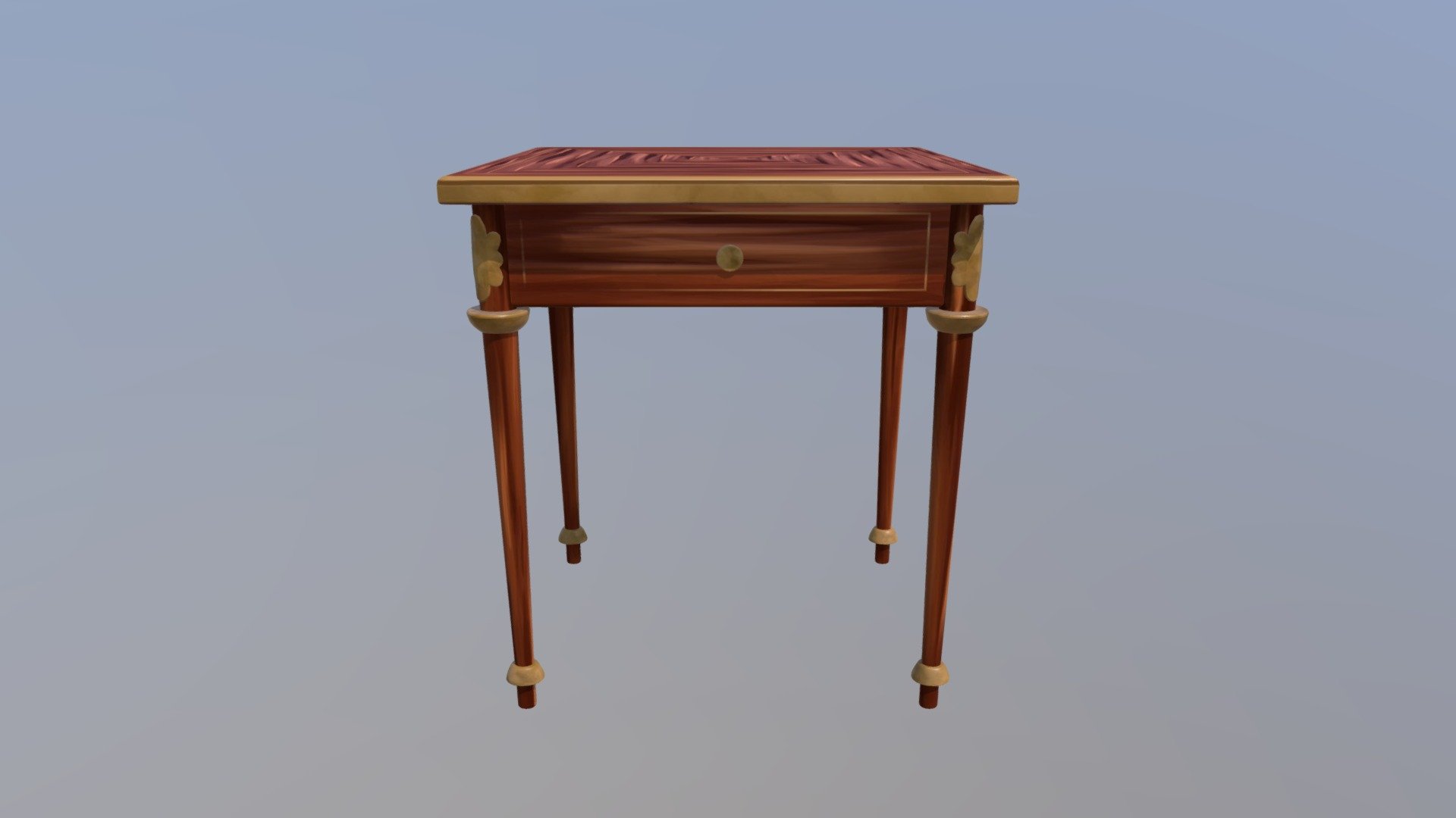 short square table - 3D model by berylvanness [1413458] - Sketchfab