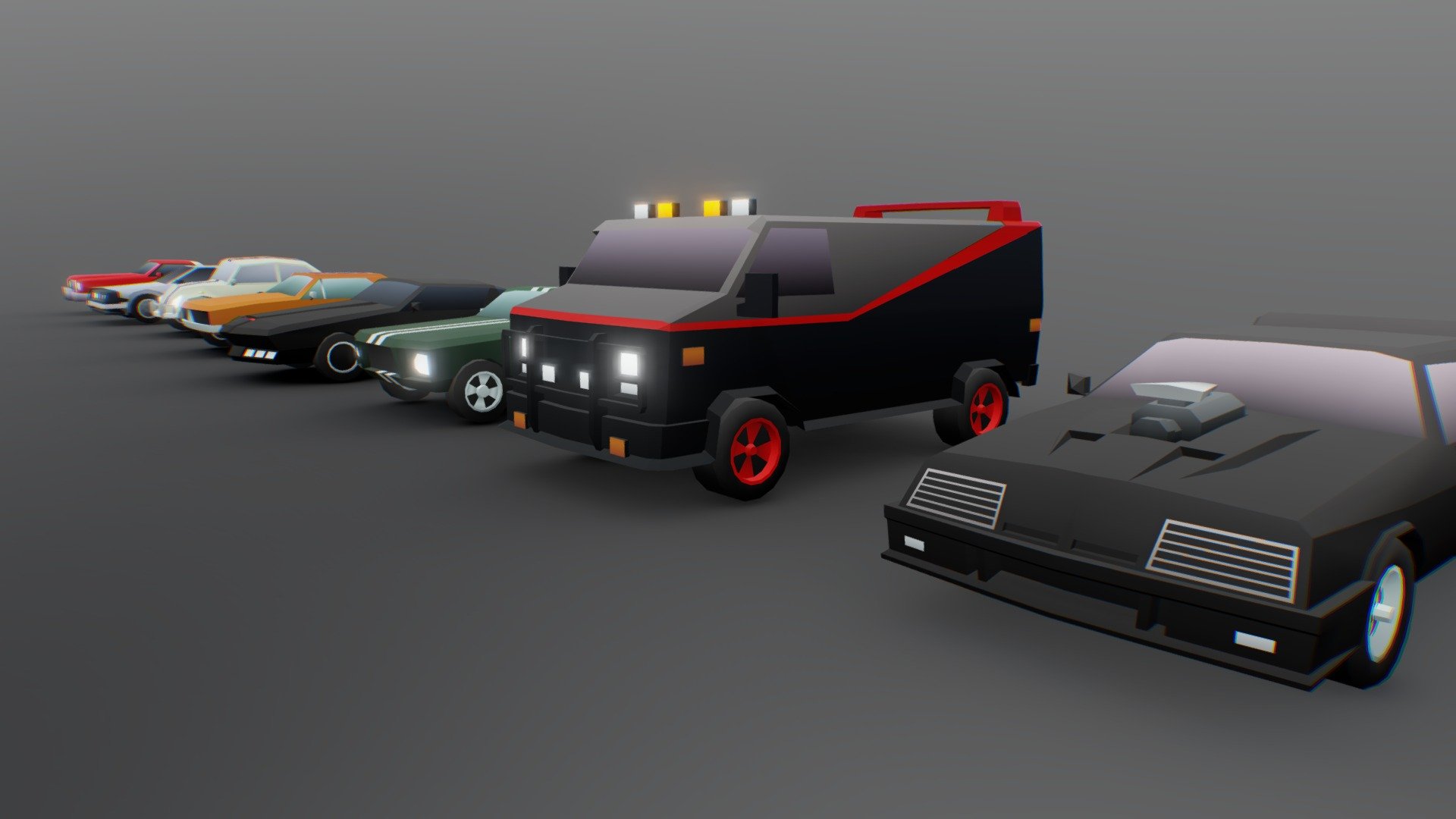 Movie Cars Set - Download Free 3D model by POLYTRICITY (@PolytricityLtd ...