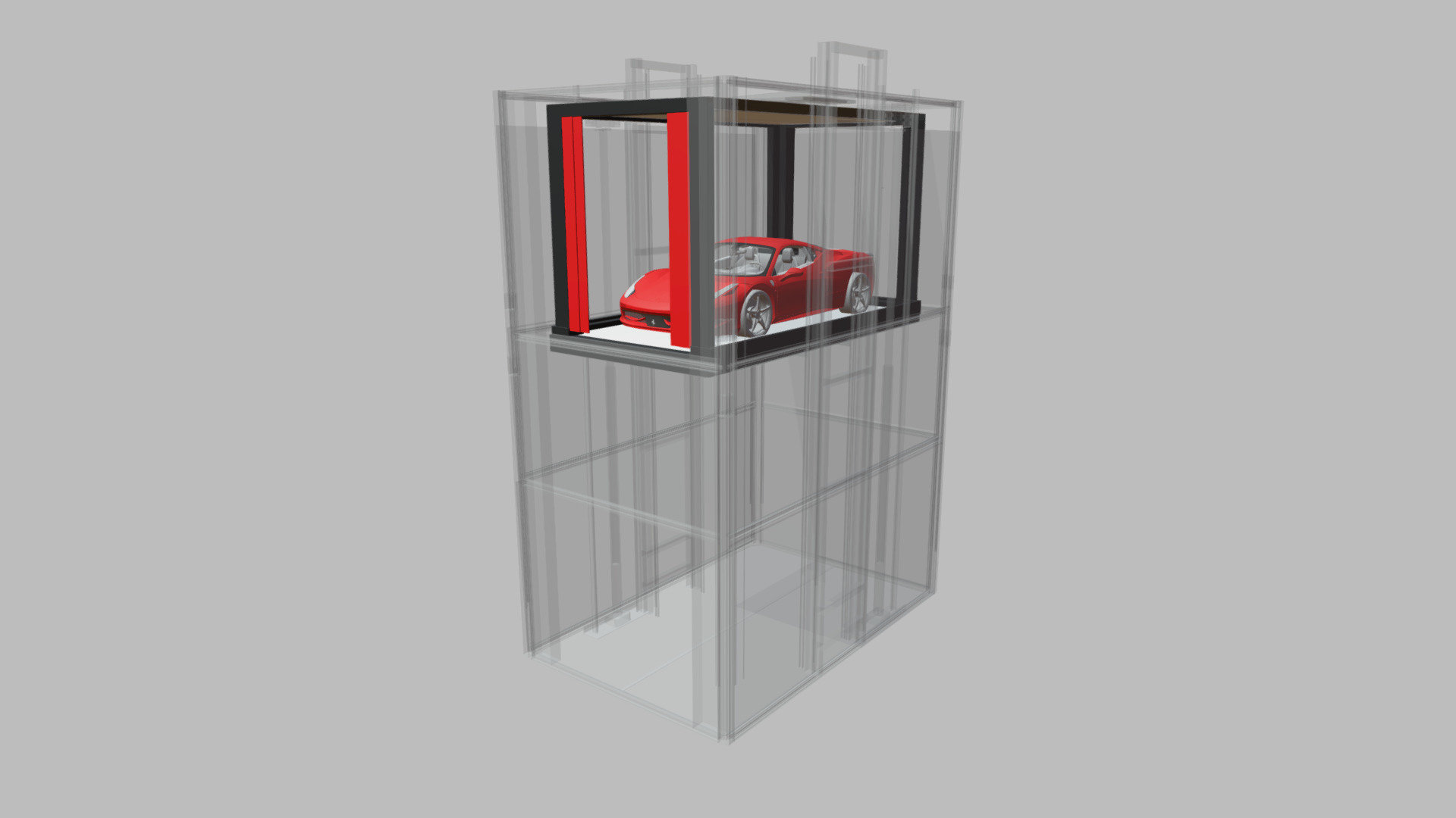 Car Lift Default Cabin - 3D model by kairoselevator [1417fd3] - Sketchfab