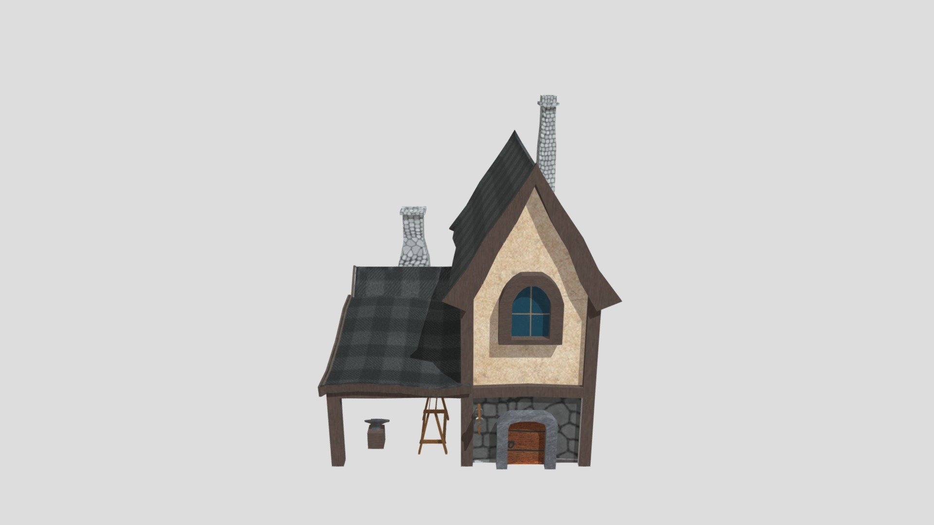 Medieval building blacksmith - Download Free 3D model by JPCM [1418fd1 ...