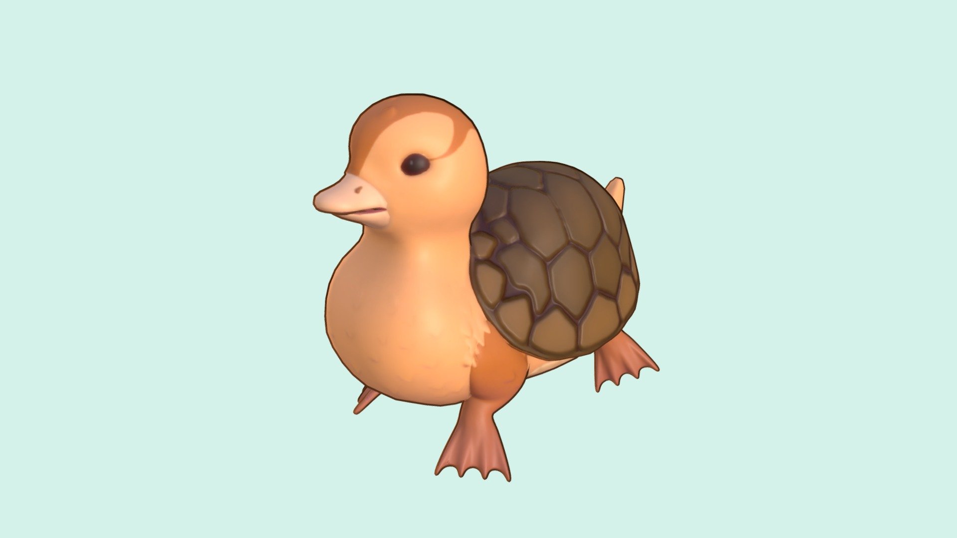 Turtle Duck - 3D model by SoftSurface [1418ff9] - Sketchfab