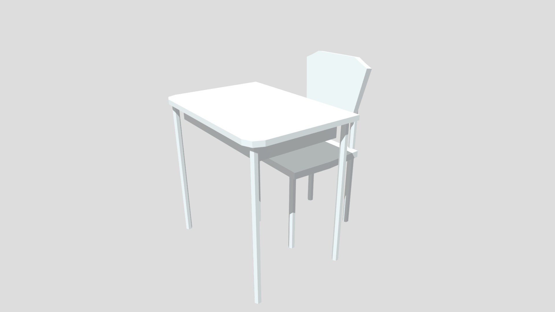 School Table - Download Free 3D model by Lugu (@Lugu_GMD) [141913b ...