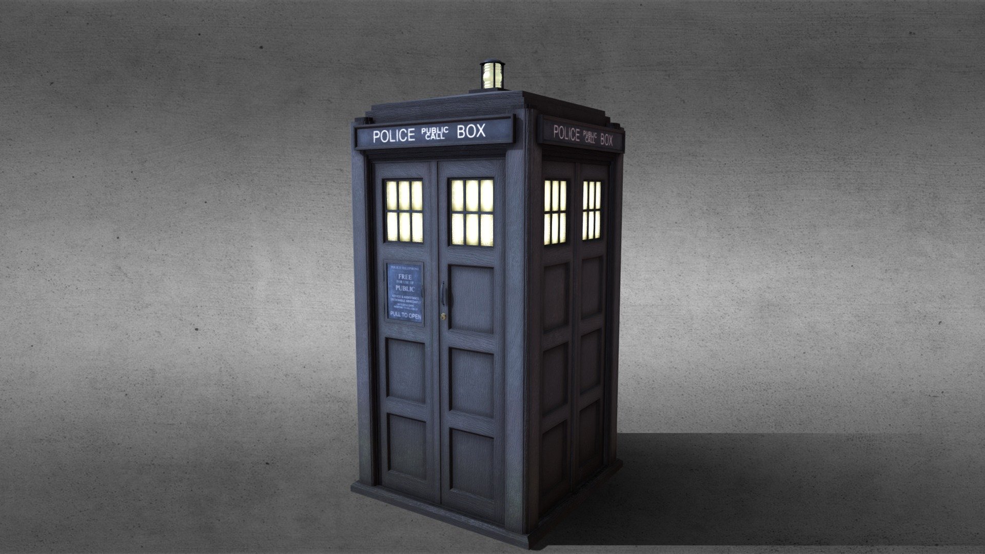 Police Box - 3D model by wayne_peters [141b0db] - Sketchfab
