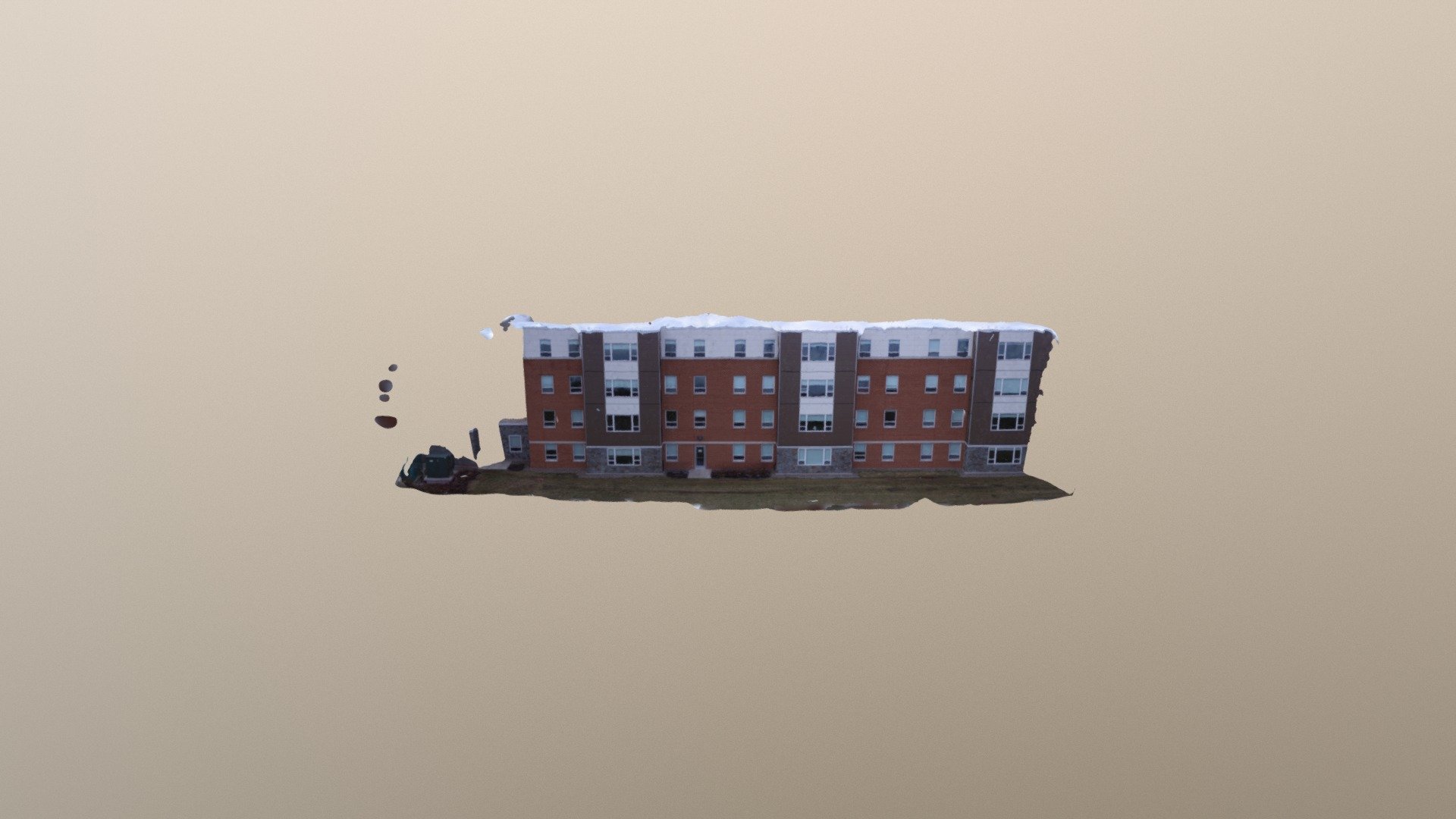 BCC Dorm Building Face 1 - 3D model by Major Engineering (@majbacker ...