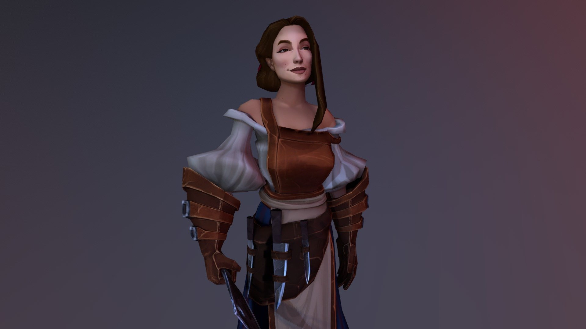 Butcher Character - 3D model by Jasmine Sabeva (@jas-sb) [141e8d2 ...