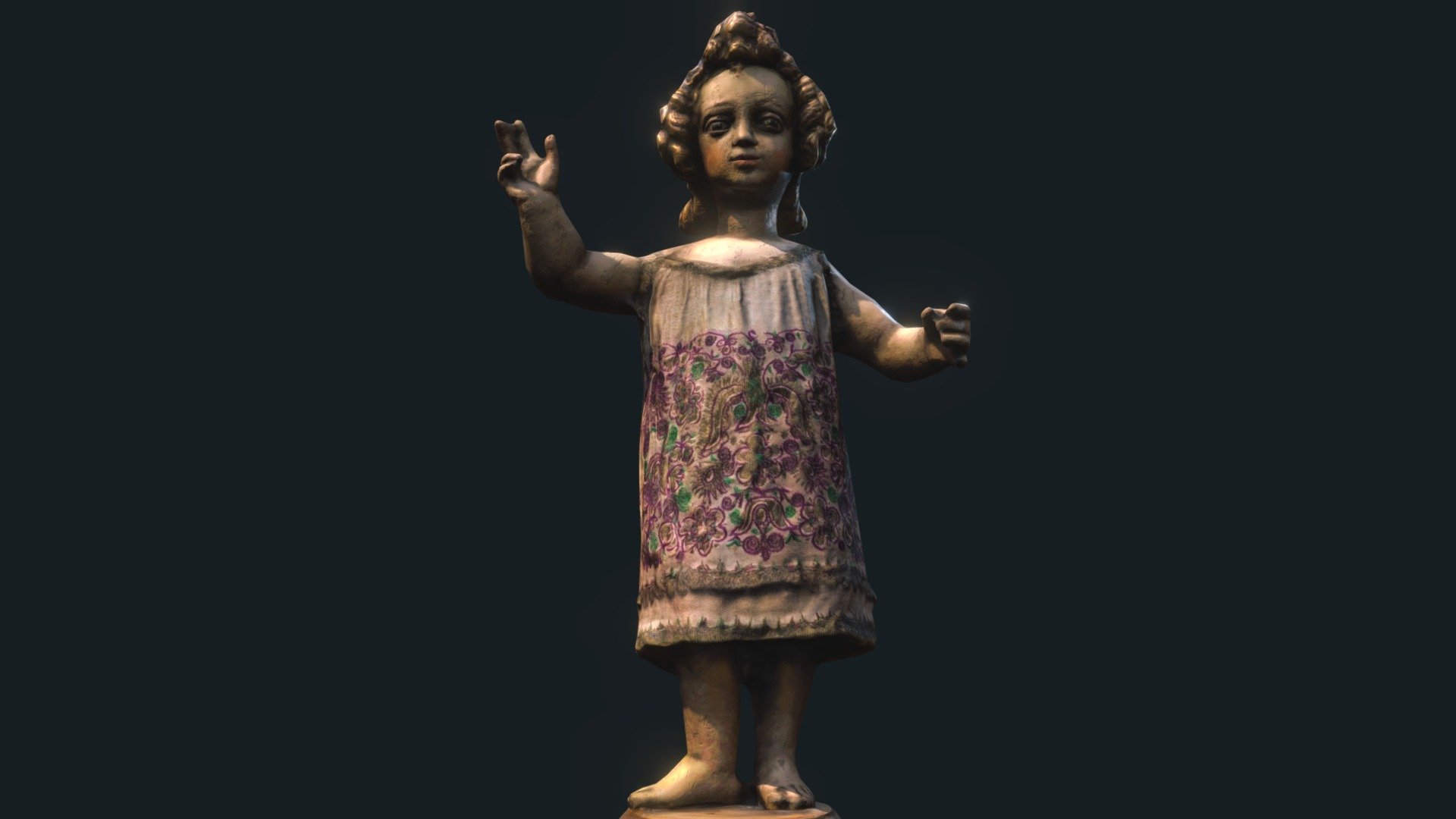 Religious figure of the Christ child - Buy Royalty Free 3D model by ...