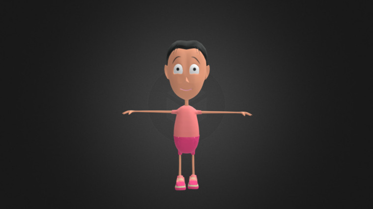 Self Cartoon Female Character - 3D model by Francisco Cancela ...