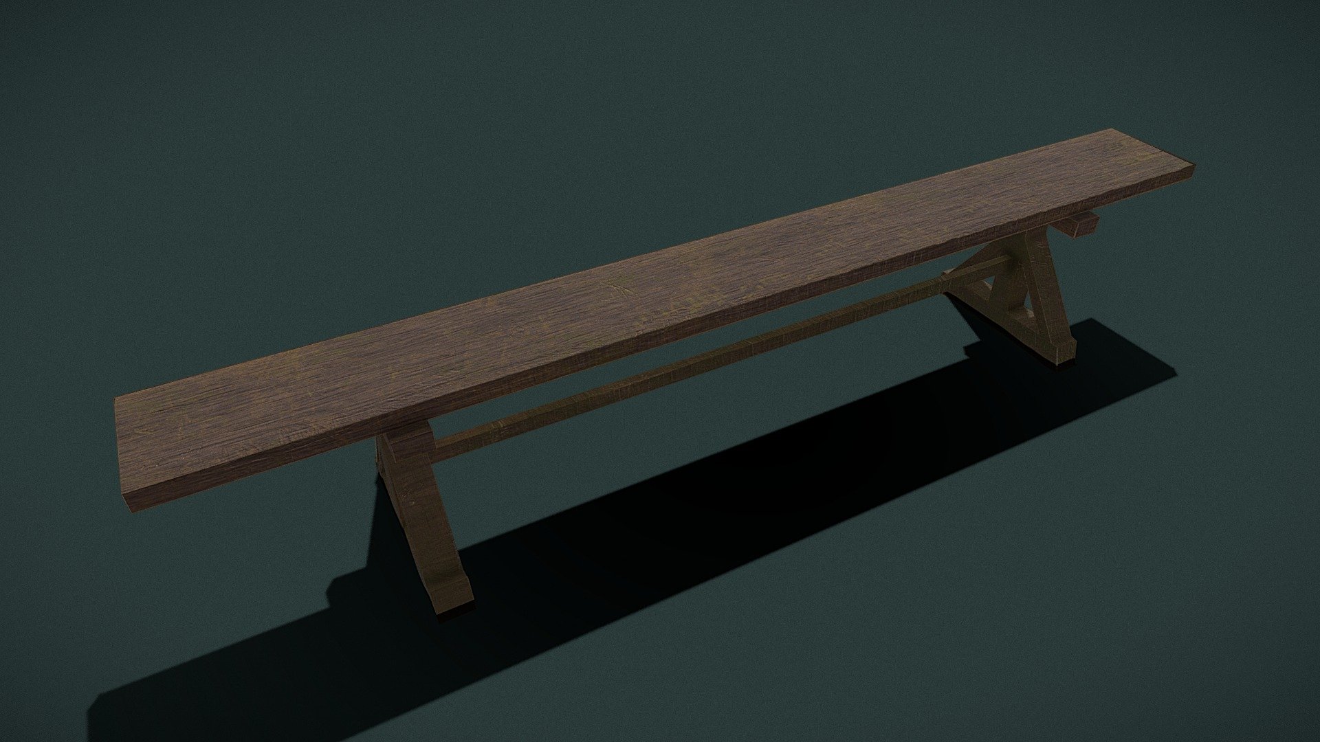 Long Table / Bench - Buy Royalty Free 3D model by GetDeadEntertainment ...