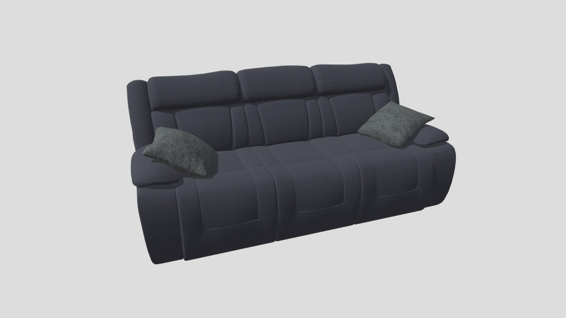 Couch with Pillows - Download Free 3D model by Graham Rust (@GRXR.ca ...