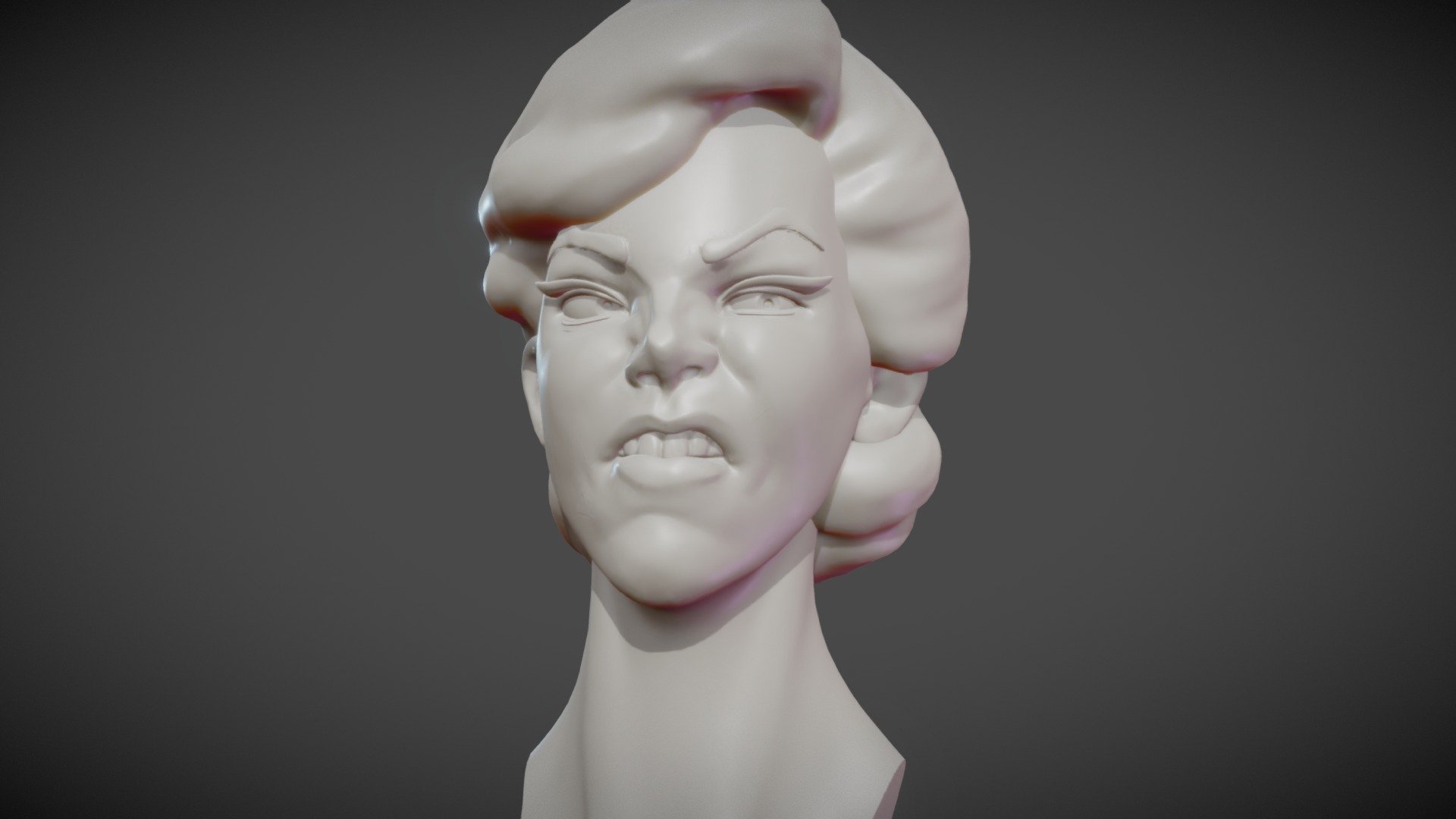 SculptJanuary Day 10: Disgust - 3D model by stoat256 [1425b97] - Sketchfab