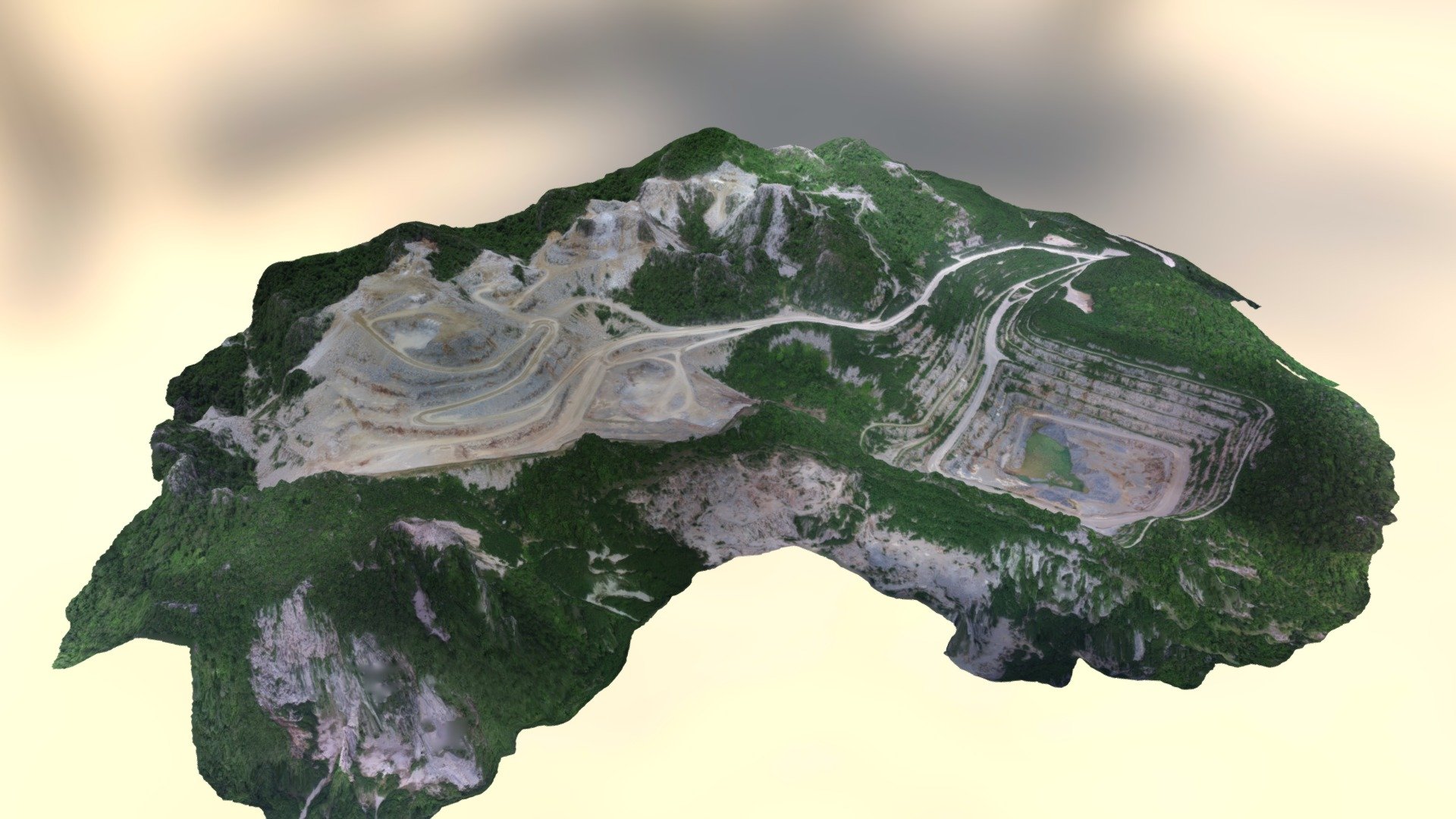 A big quarry - 3D model by IDENTIFY (@weerapong) [14279c2] - Sketchfab