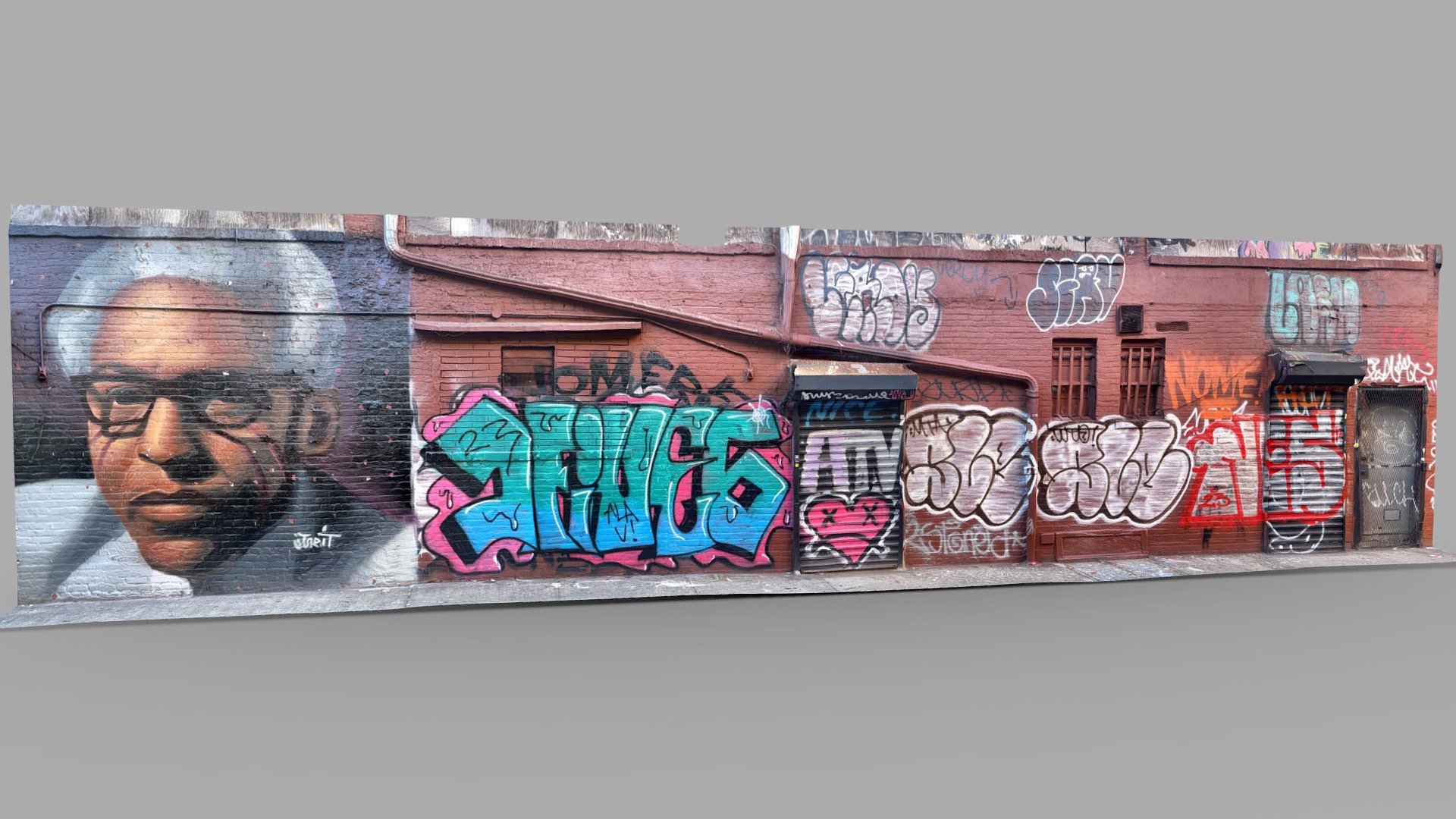 Mural and Grafitti - 3D model by Stuart Rosenberg (@s2rosenberg ...