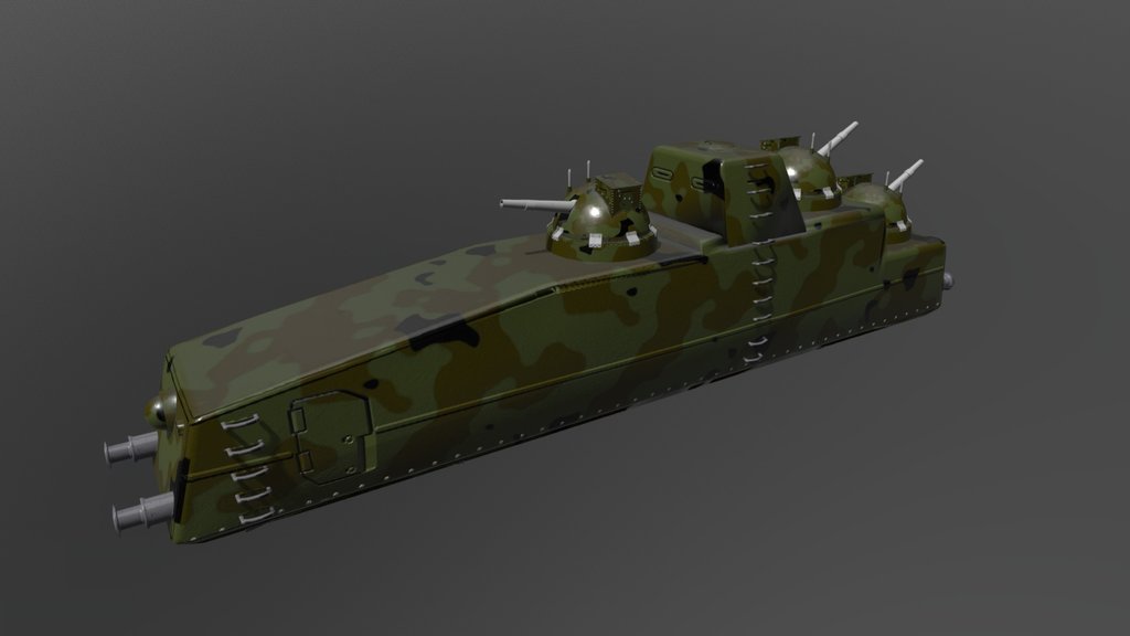 Armoured Train - A 3D model collection by SublimeHurdle_1542 - Sketchfab