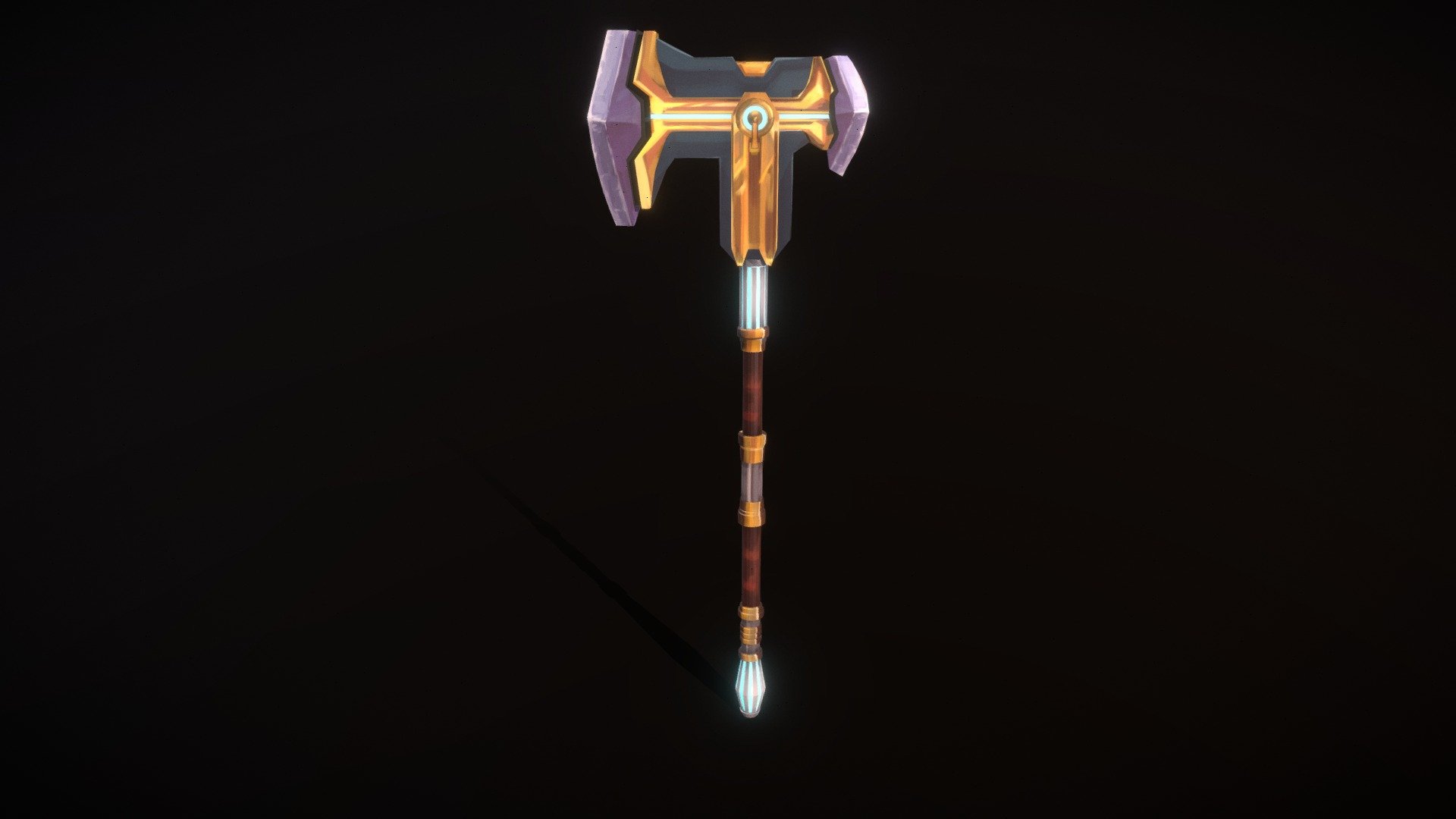 Arcane Style Hextech Handpainted Weapon - Download Free 3D model by ...