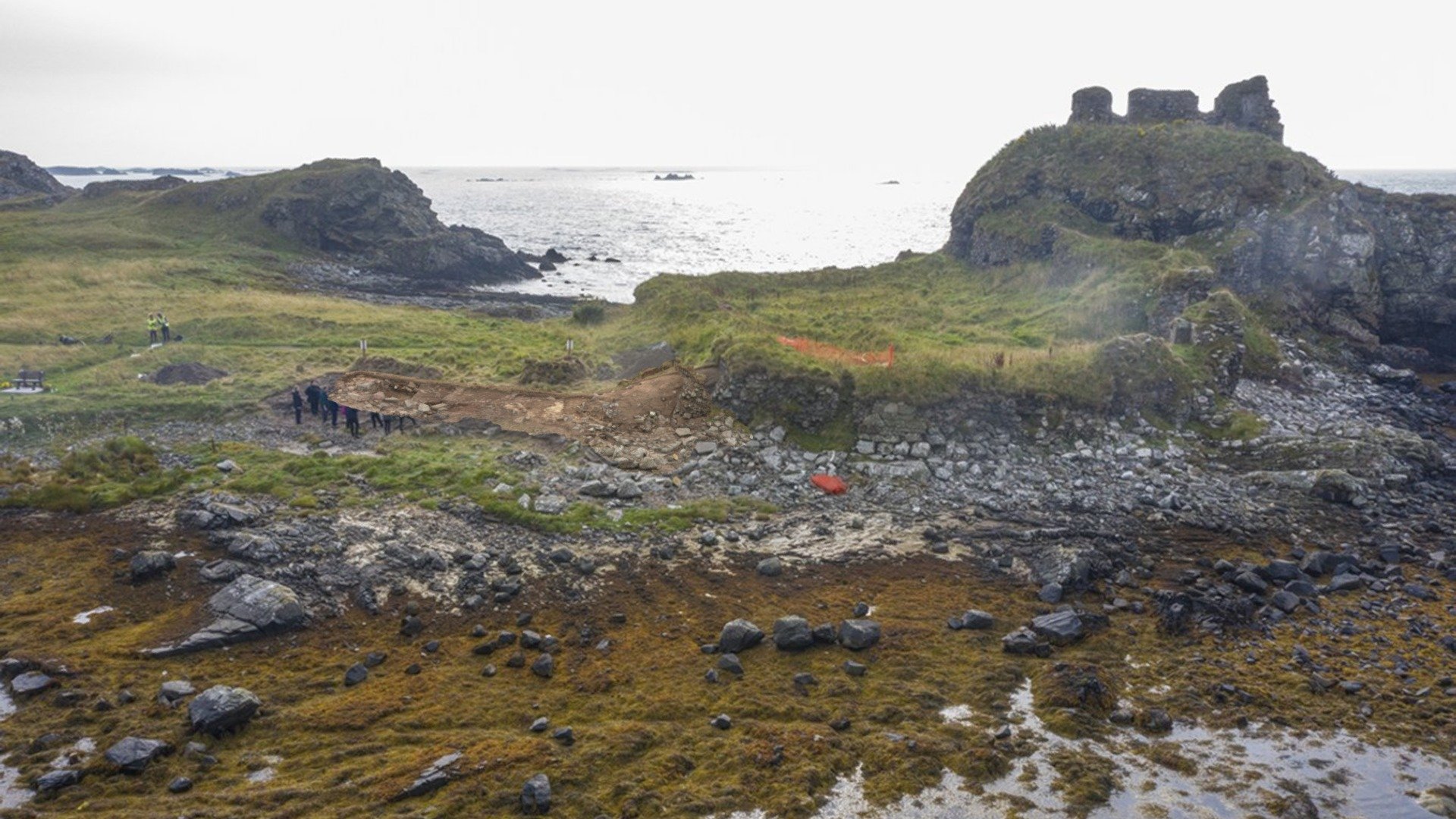 Dunyvaig Castle TR7. Final excavated horizon. - 3D model by University ...