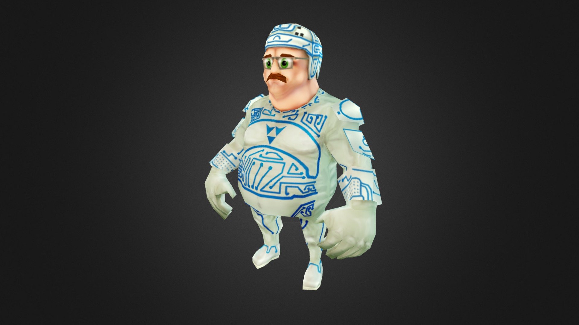 Tron Guy - 3D model by Kovac [142a5ca] - Sketchfab