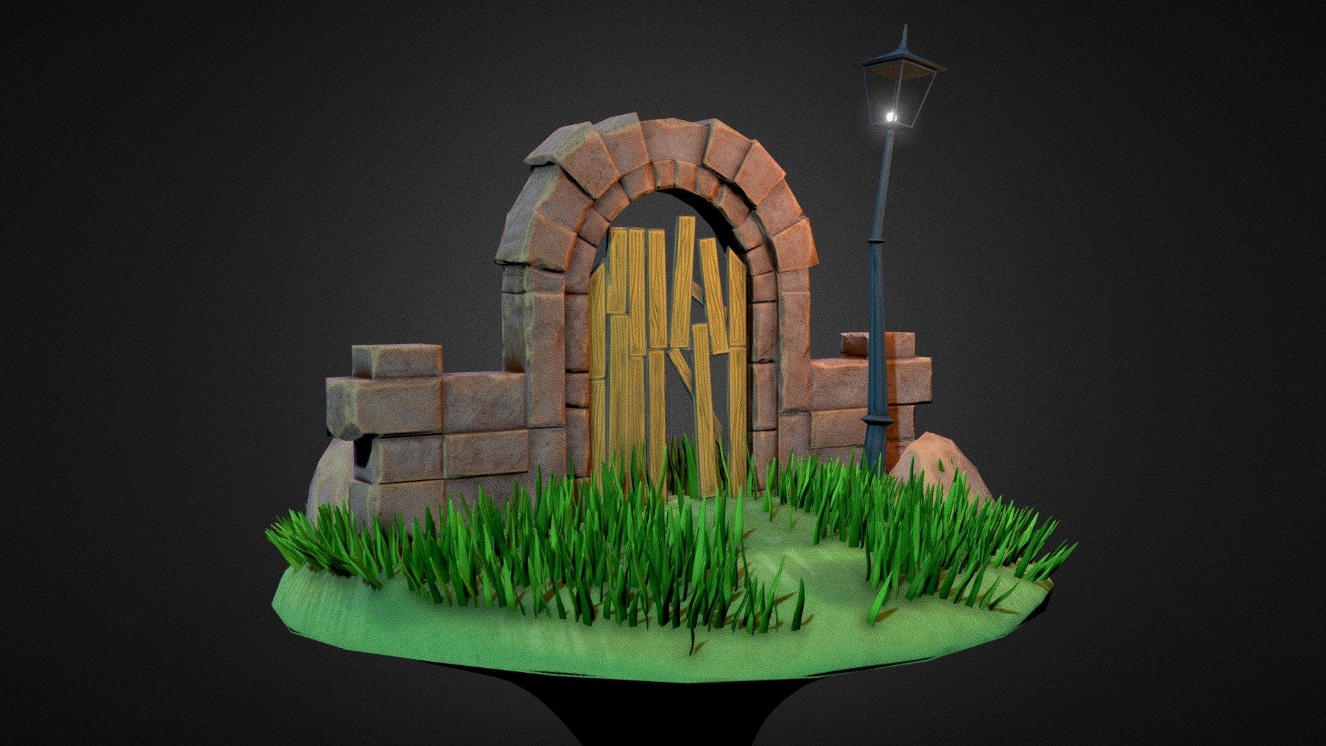 Fantasy stylized Gate - 3D model by dbasfi92 [142b9dd] - Sketchfab