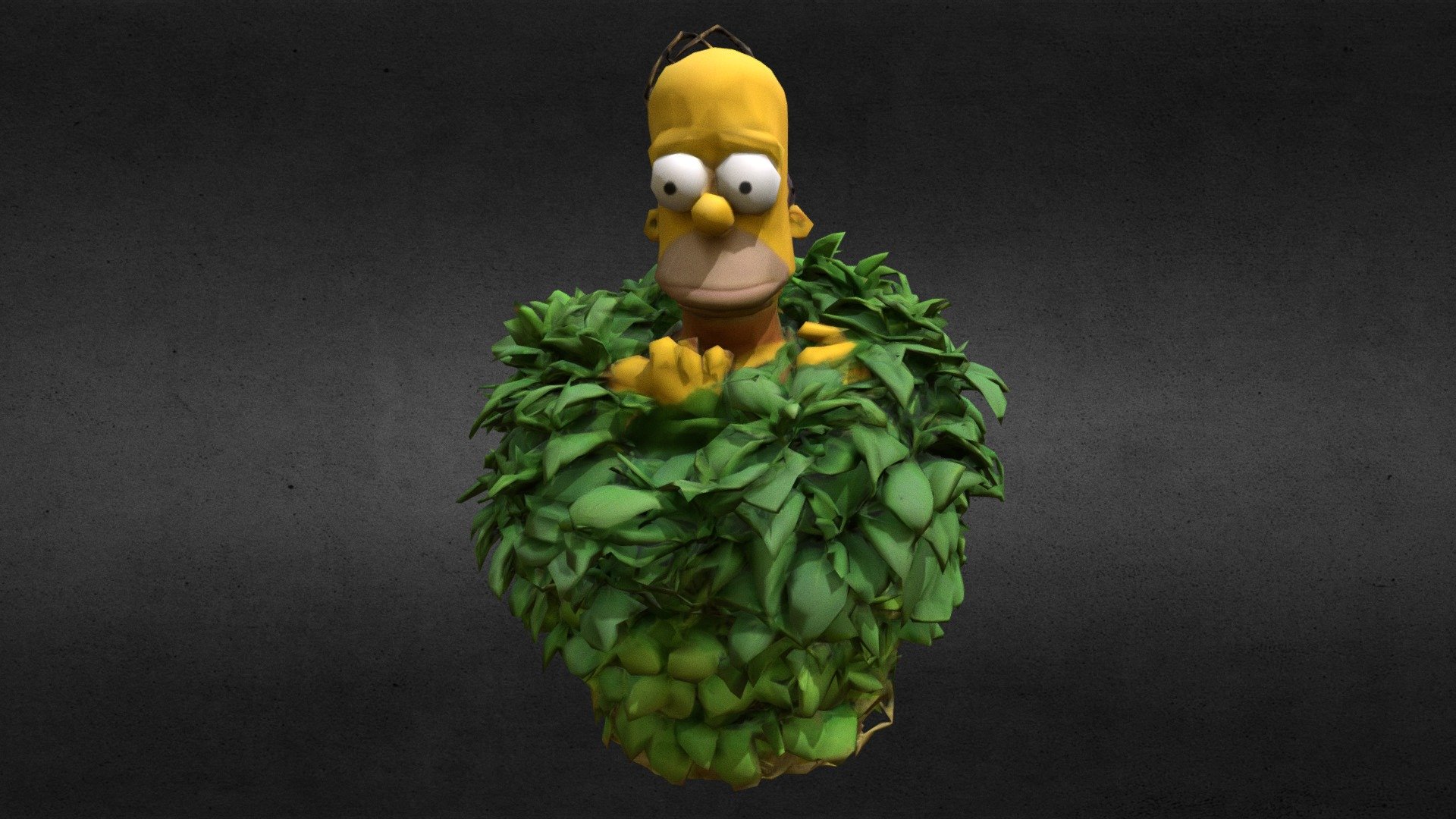 Homer hiding in a bush - Download Free 3D model by Norod78 (@Norod ...