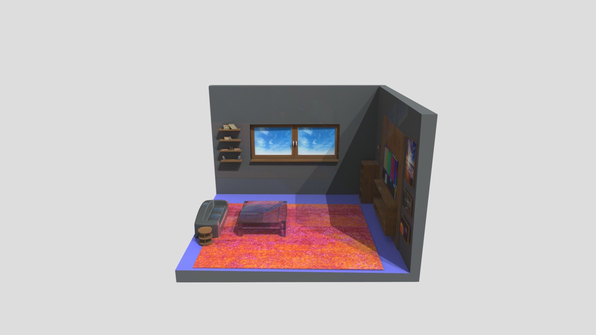room - 3D model by markospalamaris [142cdb1] - Sketchfab