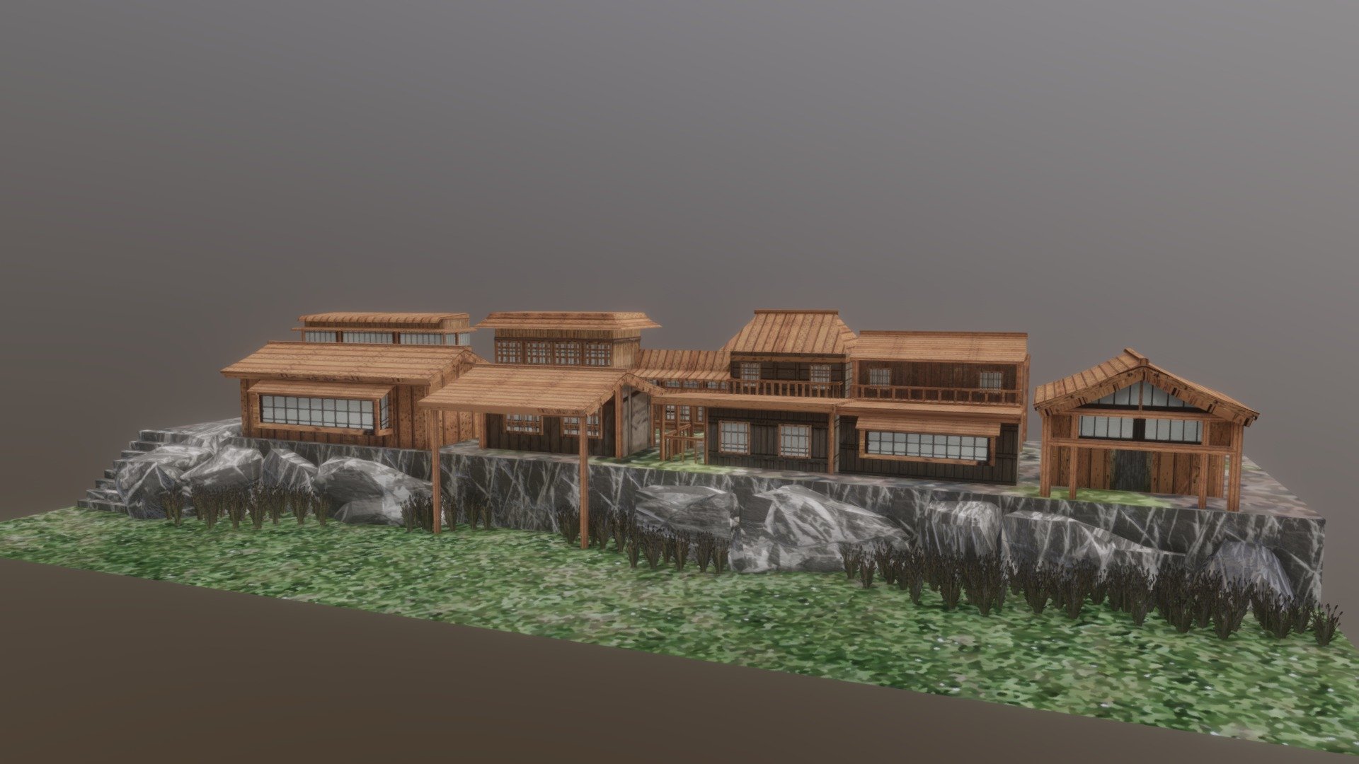 A Tiny Village - Download Free 3D model by Prasin Shrestha ...