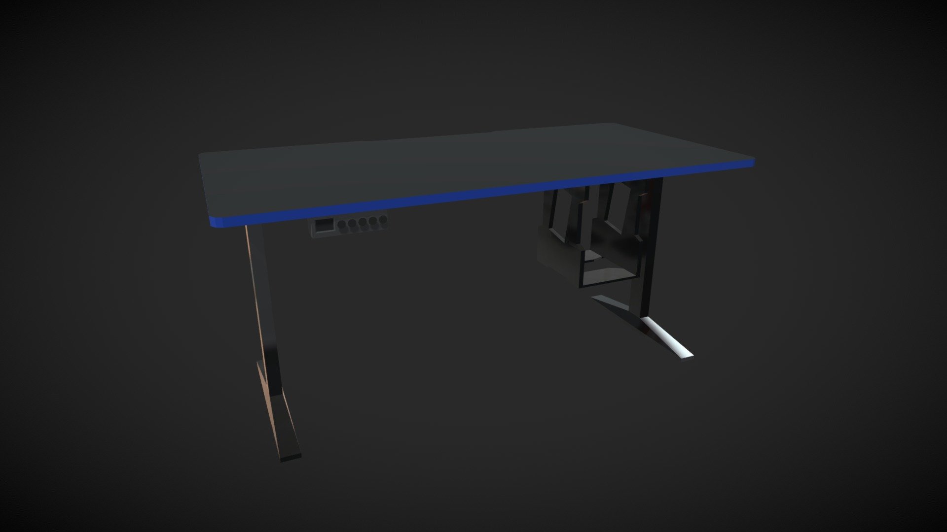 Lowpoly Adjustable Gaming Desk - Buy Royalty Free 3D model by Blumbum ...