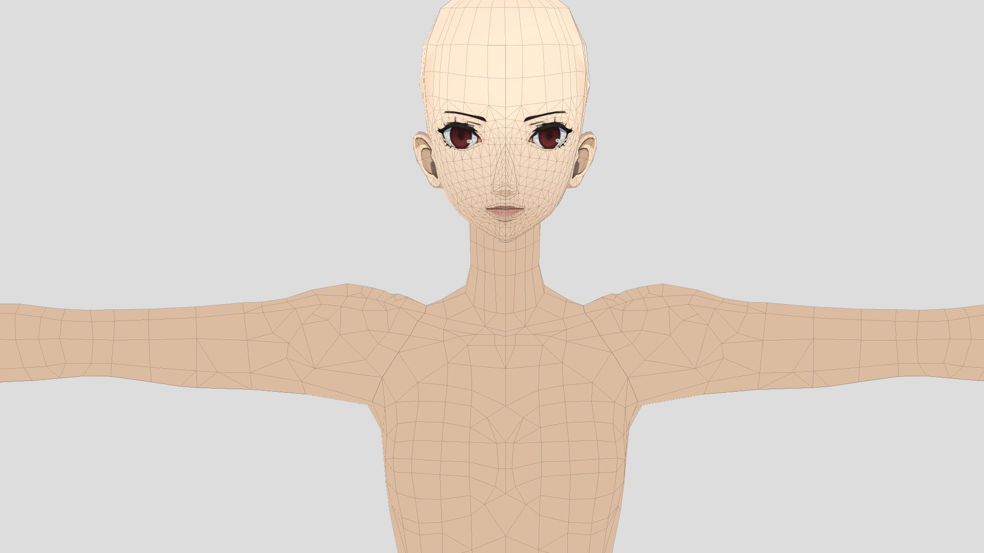 Generic Anime Female - Download Free 3D model by jonshipman [142d6bd ...